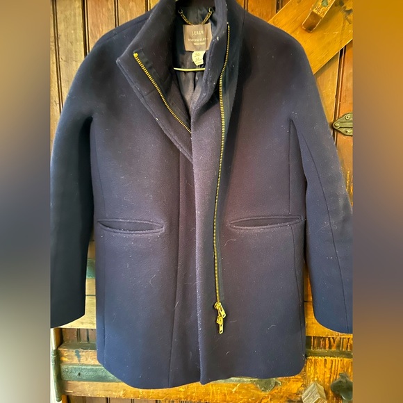J. Crew | Jackets & Coats | J Crew Stadium Cloth Wool Coat Nello Gori ...